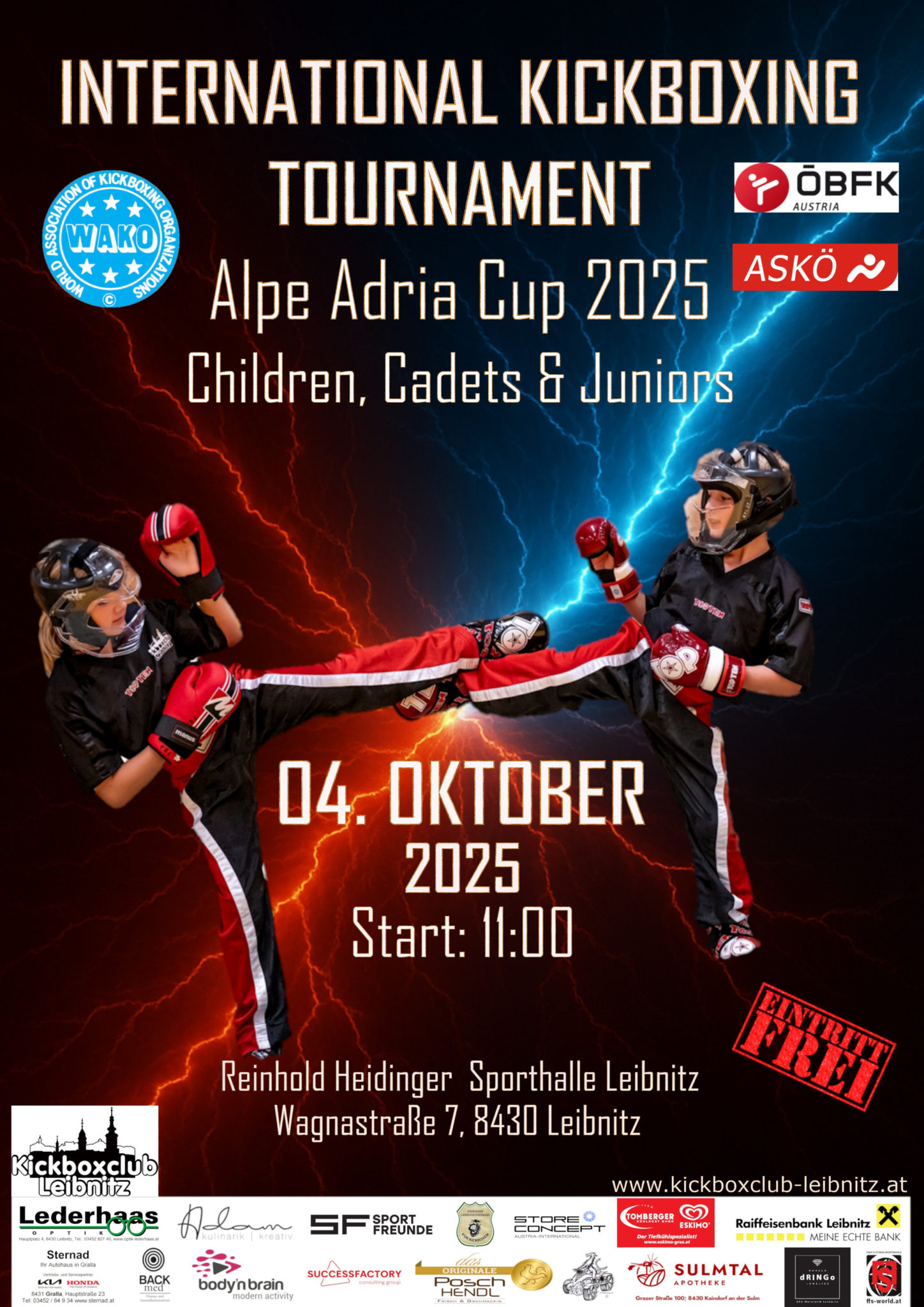 Kickboxen: Sensationeller Erfolg bei der Nachwuchs-EM in Jesolo! - Newsroom der Stadt Leibnitz